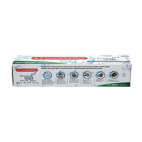 Buy Kp Namboodiris Tooth Paste Herbal White Natural Salt 150 Gm Online ...