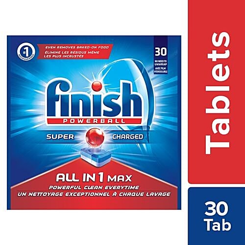 Buy Finish Detergent Washing Tablets - All In 1, Max Powerball Online ...