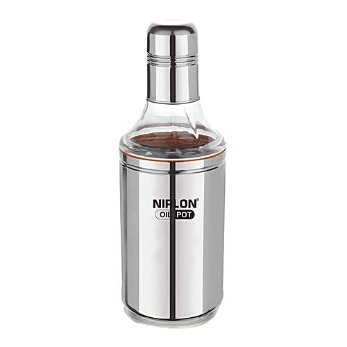 Buy Nirlon Stainless Steel Oil Dispenser/Pourer/Can/Dropper/Bottle ...