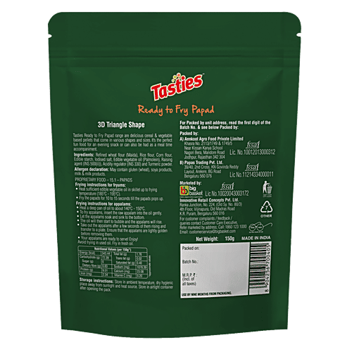 Buy Tasties Ready To Fry 3D Cereal Triangle 150 Gm Online At Best Price ...
