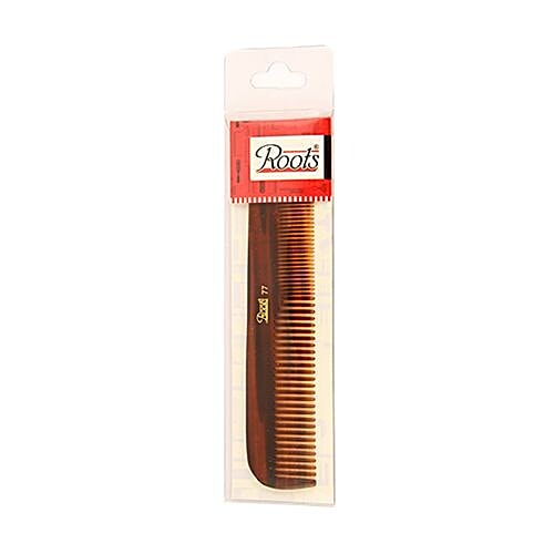 Buy Roots Brown Grooming Comb With Wide And Fine Teeth Model No77 1 Pc ...