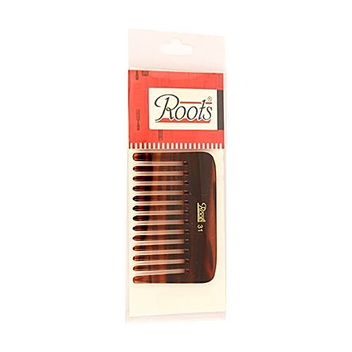 Buy Roots Brown Wide Teeth Comb For Wavy/Curly Thick Short Hair ...