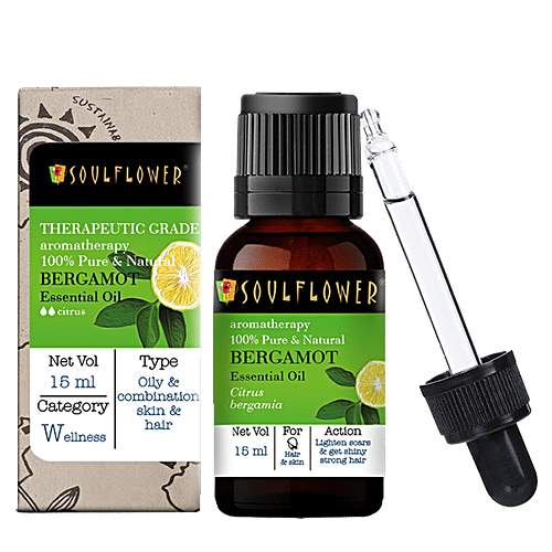 Buy Soulflower Bergamot Essential Oil Online at Best Price of Rs 360 ...