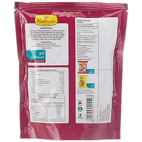 Buy Haldirams Gol Kachauri 150 Gm Online At Best Price of Rs 65 - bigbasket