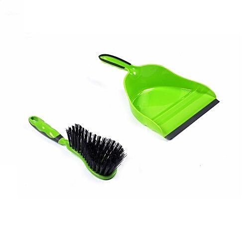 Buy Zolo Dustpan Set - Heavy Duty, Rubber Grip Online at Best Price of ...