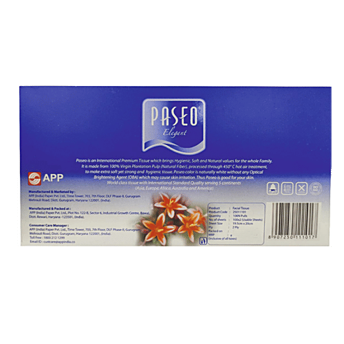Buy Paseo Facial Box Born Pure 2 Ply 100 Pulls Online At Best Price of ...