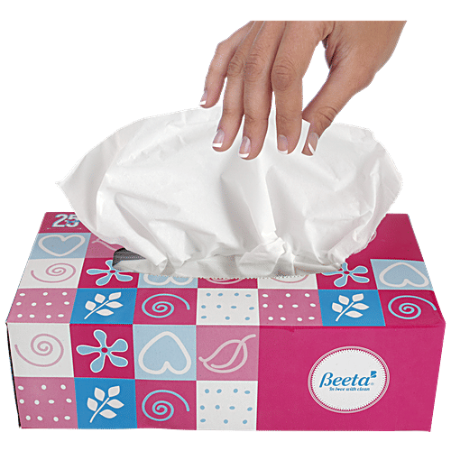 Buy Beeta Face Tissue 2 ply Silver Jubilee Box Online at Best Price of ...