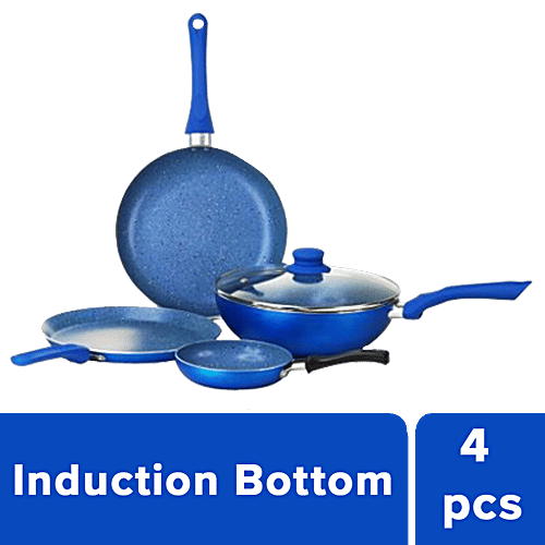 Buy Wonderchef Induction Base Royal Velvet Set - Blue 4 pcs Online at Best Price. of Rs 4500 ...