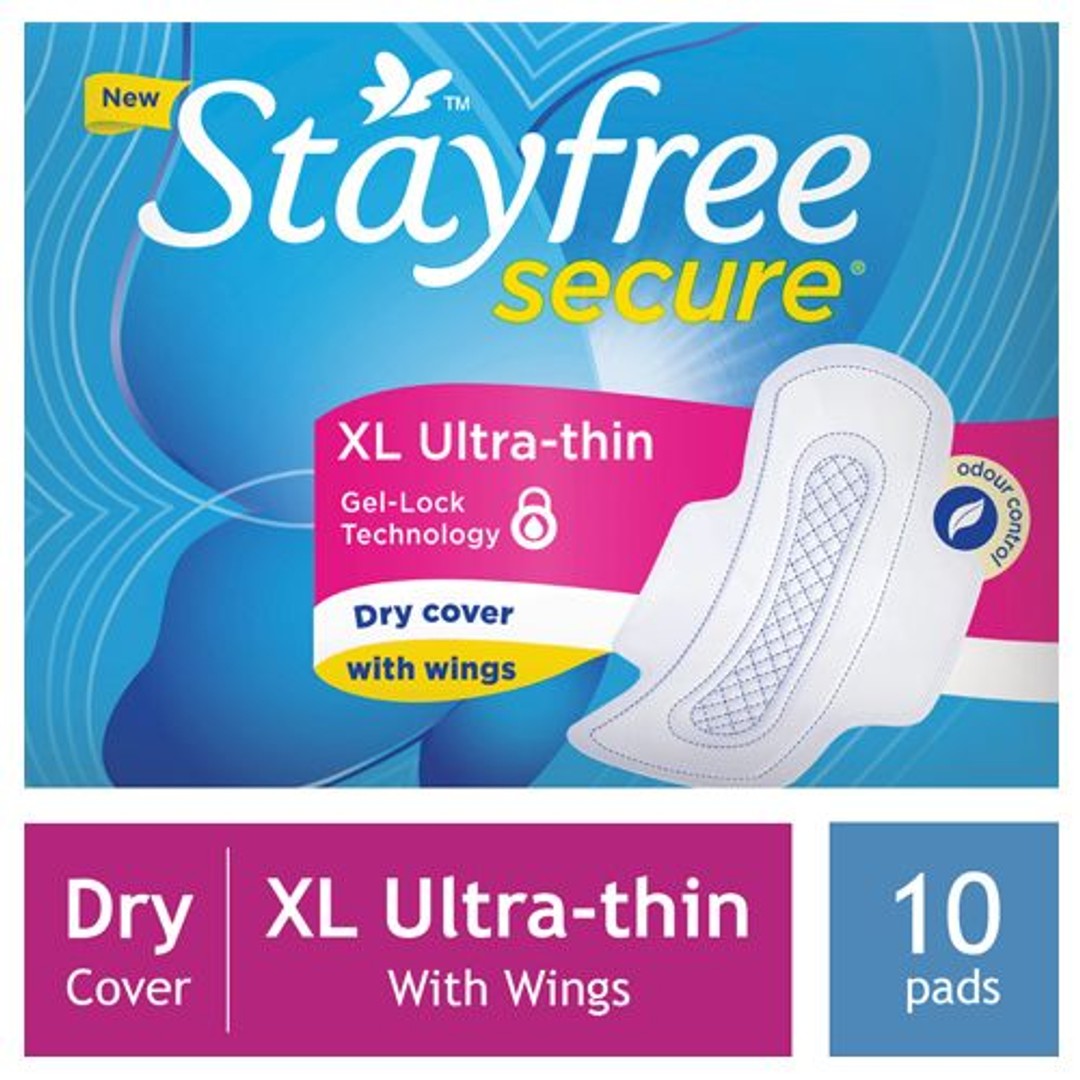Buy STAYFREE Sanitary Pads - Secure Xl Ultra-Thin, With Wings 10 pads ...