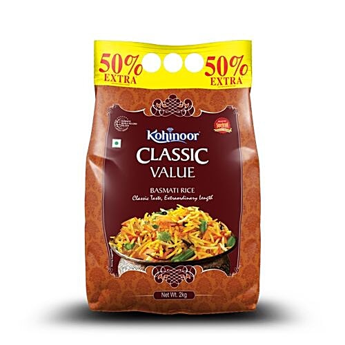 Buy Kohinoor Basmati Rice - Classic Value Online at Best Price of Rs ...