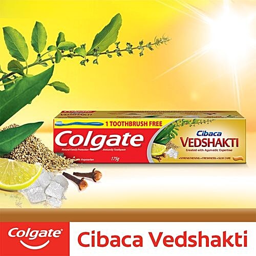 Buy Colgate Toothpaste Cibaca Vedshakti 175 Gm Online At Best Price ...