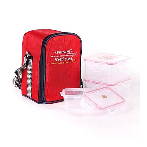 Buy Friends Total Food lunch Box - Red Online at Best Price of Rs null ...