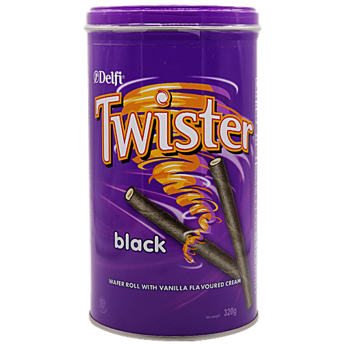 Buy Twister Flavoured Cream Wafer Roll Black 320 Gm Online At Best ...