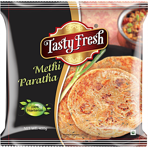 Buy Tasty Fresh Paratha Methi 400 Gm Online At Best Price of Rs 97.5 ...