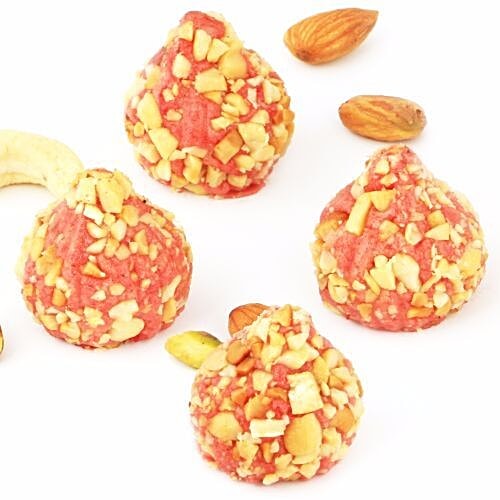 Buy Ghasitaram Gifts Sweets - Roasted Cashew Strawberry Modak Online at ...