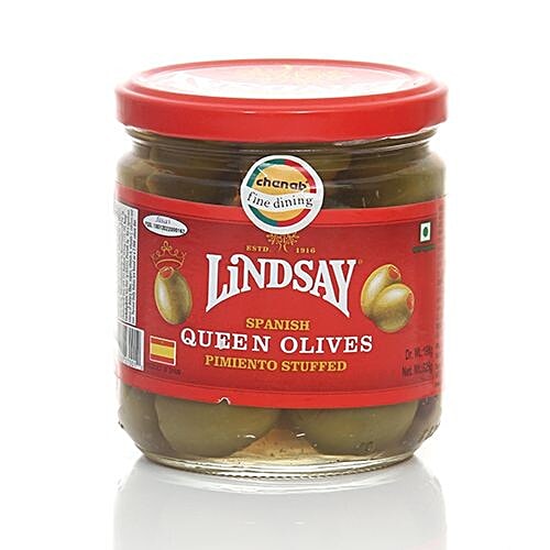 Buy Lindsay Spanish Queen Olives Pimiento Stuffed 325 gm Online at Best ...