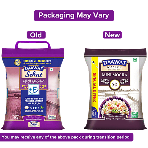 Buy Daawat Basmati Rice - Rozana Mini Mogra, Broken Online at Best ...