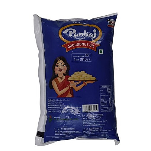 Buy Pankaj Groundnut Oil - Double Filtered Online at Best Price of Rs ...