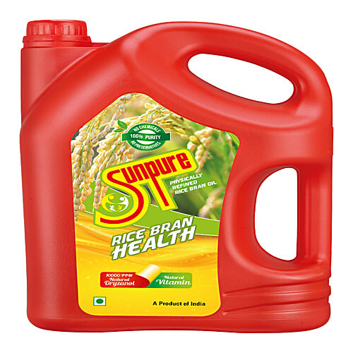 Buy Sunpure Rice Bran Oil 5 Ltr Can Online At Best Price of Rs 632.8 ...