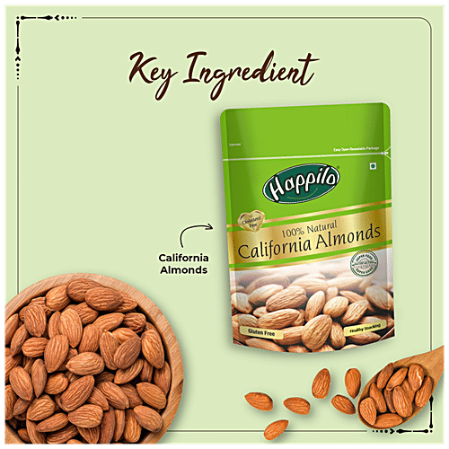 Buy Happilo Almonds 100 Natural Premium Californian 200 Gm Online At ...
