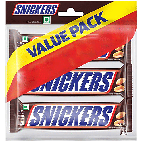 Buy Snickers Chocolate 135 Gm Online At Best Price of Rs 121.50 - bigbasket