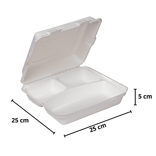 Buy Ecoware Disposable Three Compartment Clamshell Box Online at Best ...