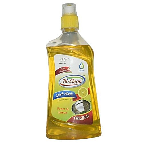 Buy Hi-clean Dish Wash Concentrated Gel - Power of Lemon Online at Best ...