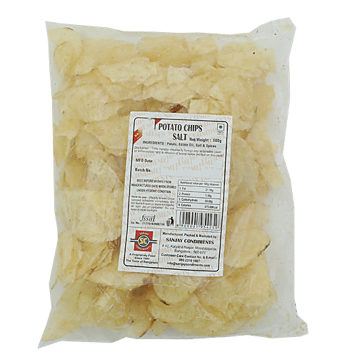 Buy Sanjay Sanjay Potato Chips Plain 100 Gm Online At Best Price of Rs ...