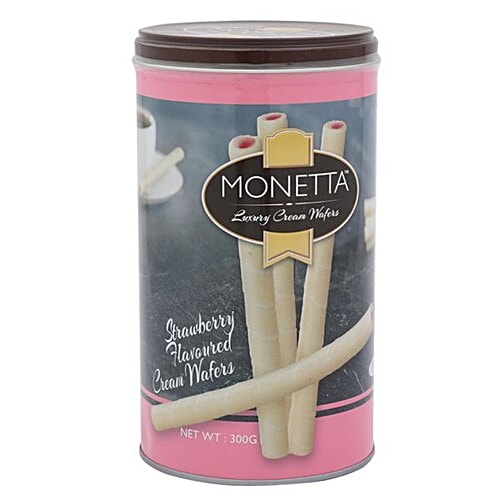 Buy Monetta Wafer Sticks - Strawberry Cream 300 gm Online at Best Price ...