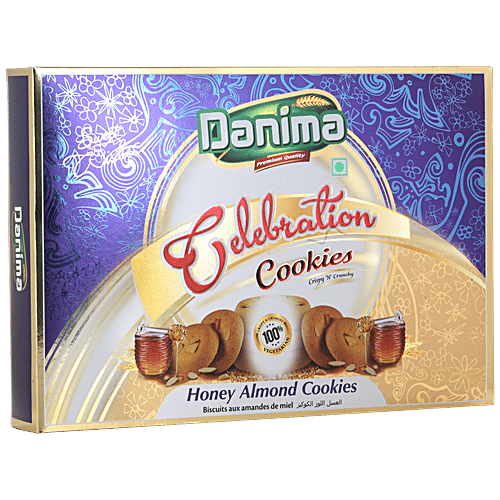Buy Danima Celebration Honey Almond Cookies - Crispy, Crunchy, Fibre ...