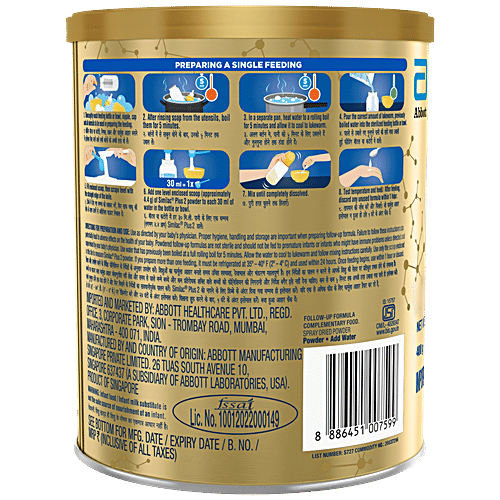 Buy Similac Iq Stage 2 After 6 Months 400 Gm Online At Best Price of Rs ...