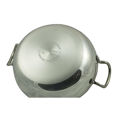 Buy Alugen Aluminium Heavy Guage - Round Base Kadai No 4 Online at Best ...