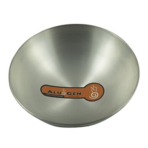 Buy Alugen Aluminium Heavy Guage - Round Base Without Handle Kadai No 4 ...