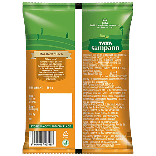 Buy Tata Sampann Powder - Turmeric 500 gm Online at Best Price. of Rs ...