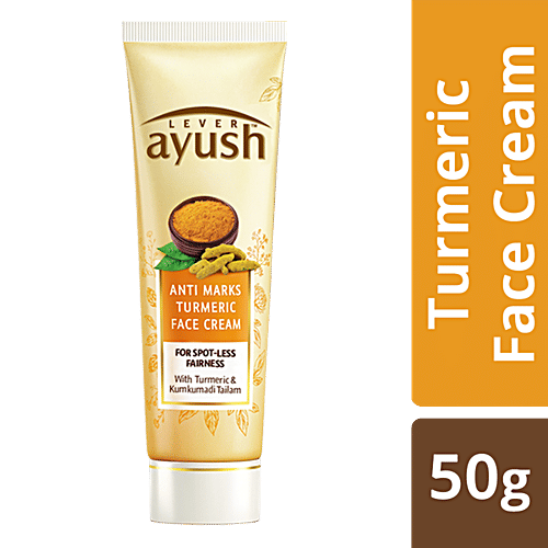 Buy Lever Ayush Face Cream Anti Marks Turmeric 50 Gm Online At Best ...