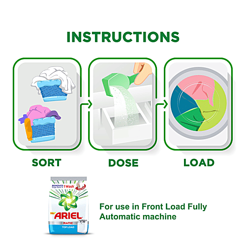 Buy Ariel Washing Detergent Powder Matic Top Load 500 Gm Online At Best ...