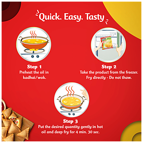 Buy Mccain Mini Samosa Cheese Pizza 240 Gm Online At Best Price of Rs ...