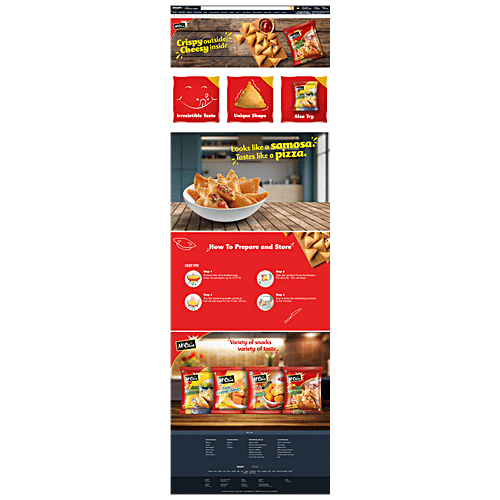 Buy Mccain Mini Samosa Cheese Pizza 240 Gm Online At Best Price of Rs ...