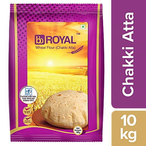 Buy Bb Royal Whole Wheat Atta 10 Kg Online At Best Price of Rs 466 ...