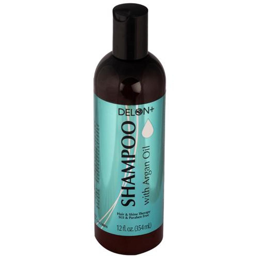 Buy DELON Hair Shampoo - with Argan oil, Hair & Shine Therapy, SLS ...
