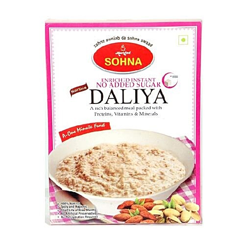 Buy SOHNA Instant Daliya - No Added Sugar Online at Best Price of Rs ...
