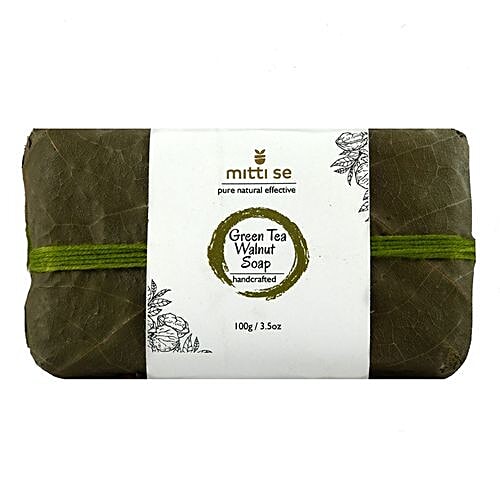 Buy Mitti Se Bathing Soap Green Tea Walnut 75 Gm Online At Best Price ...