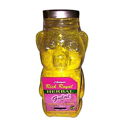 Buy Unique Arts & Interiors Holi Colours - Herbal Gold Gulal Online at ...