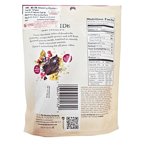 Buy Brookside Dark Chocolate - Crunchy Clusters 141 gm Online at Best ...