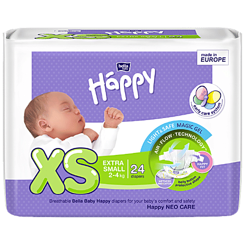 Buy Bella Baby Happy Diapers Extra Small 24 Pcs Online At Best Price of ...