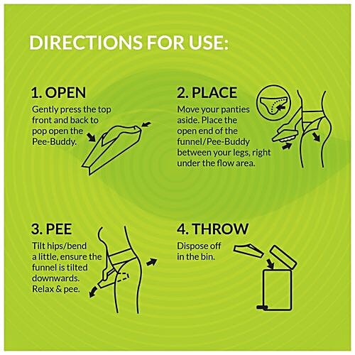 Buy Peebuddy Disposable Portable Urinary Device For Women 20 Pcs Online ...