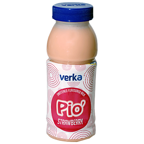 Buy Verka Flavoured Milk - Pio Strawberry Online at Best Price of Rs 25 ...