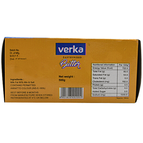 Buy Verka Pasteurised Butter Online at Best Price of Rs 280 - bigbasket