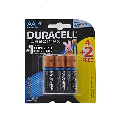 Buy Duracell Alkaline Battery - AA, Turbomax Online at Best Price of Rs ...