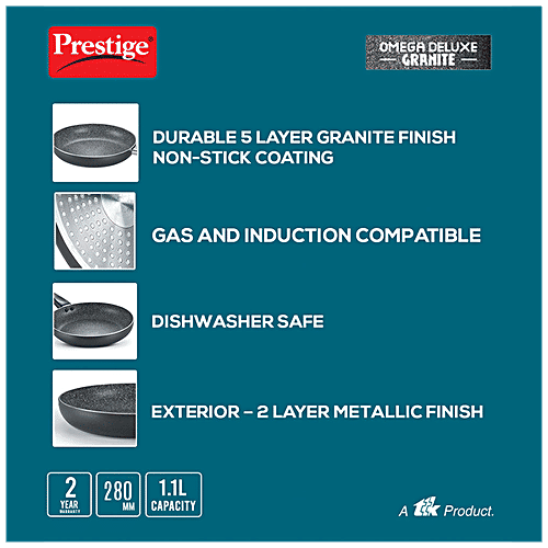 Buy Prestige Omega Deluxe Granite Aluminium Fry Pan - 5 Layer ...